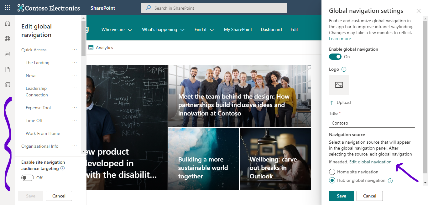How To Set Up Global Navigation in the SharePoint App Bar